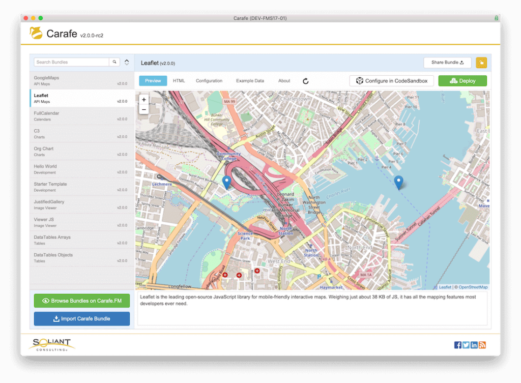 Documentation for Carafe: A Free JavaScript + FileMaker Tool