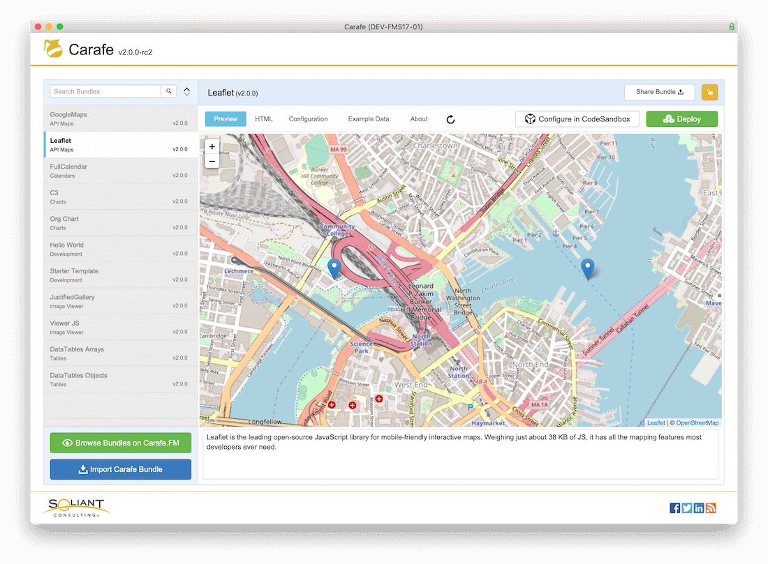 Documentation for Carafe: A Free JavaScript + FileMaker Tool