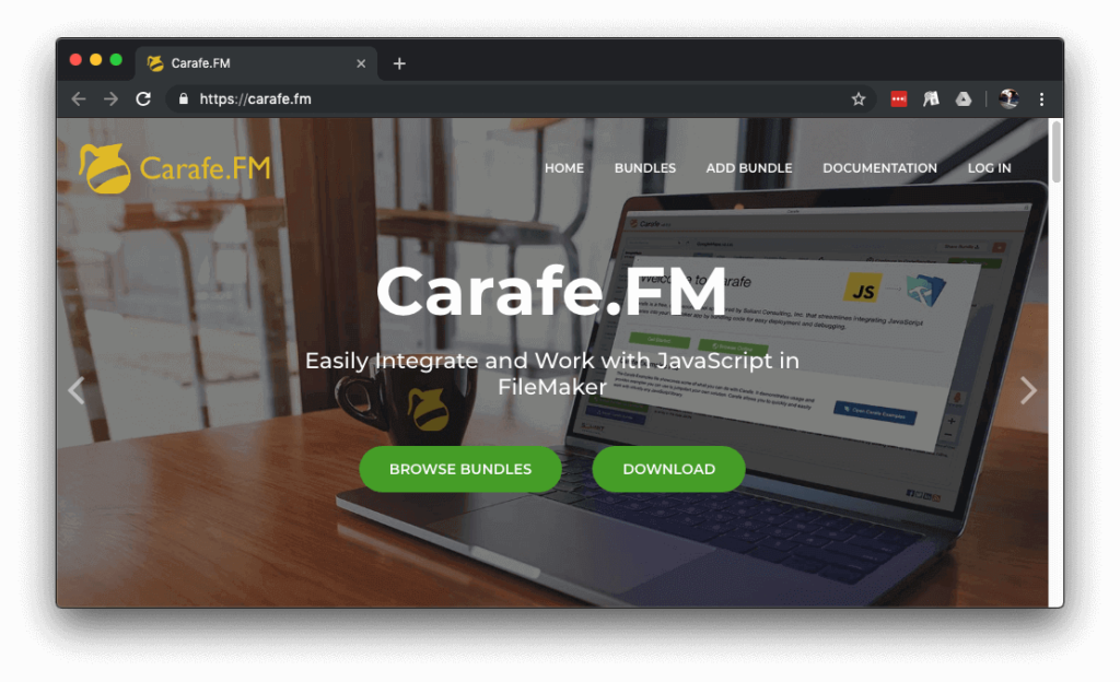 Documentation for Carafe: A Free JavaScript + FileMaker Tool